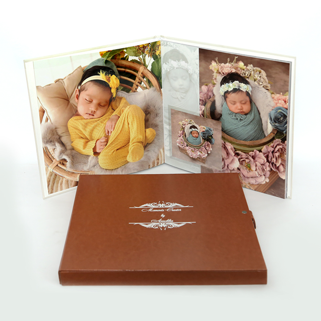 Printed Brown Box Album - Album Delhi