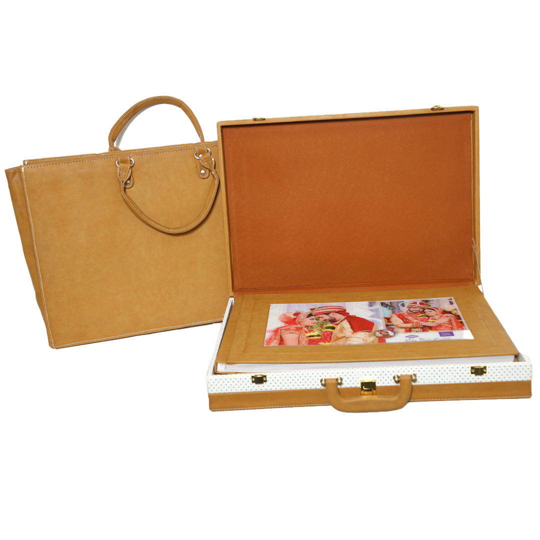 Premium Wedding Two Album Combo Brown (12x36inch) - Album Delhi