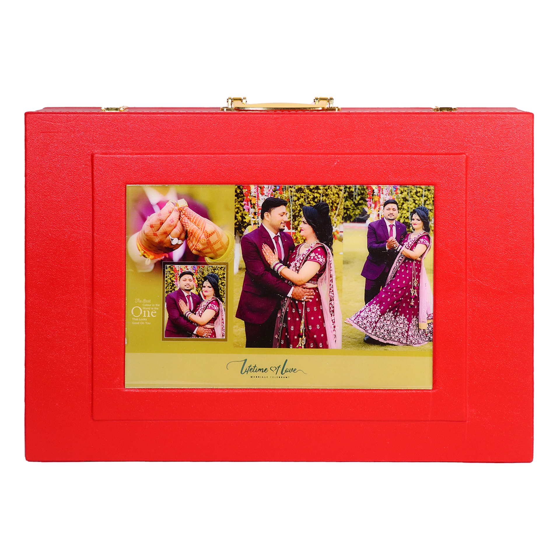 Premium Wedding Two Album Combo Red (12x36inch) - Album Delhi